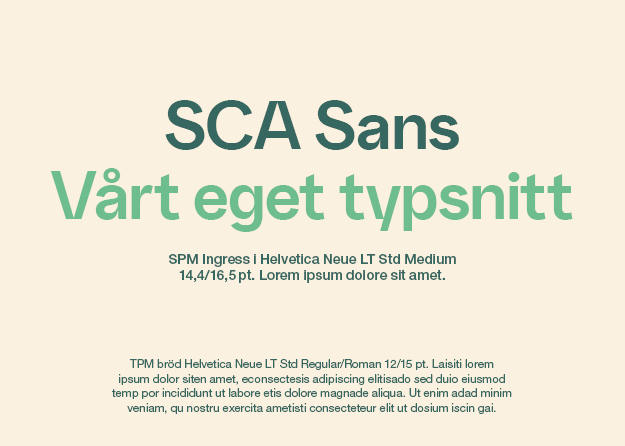 Typografi - SCA